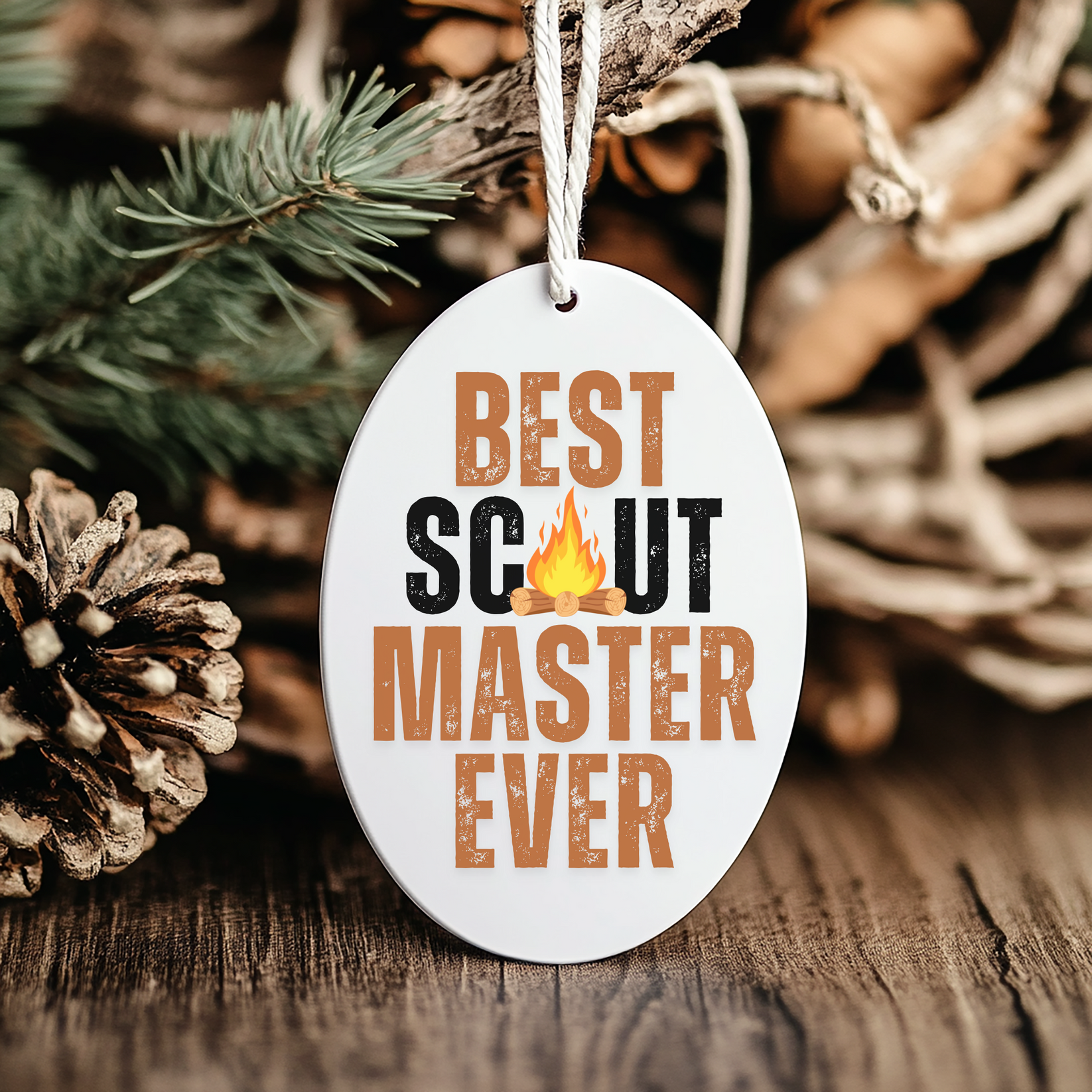 Best Scout Leader or Scout Master Ever Ceramic Ornament – Freckled Blue ...