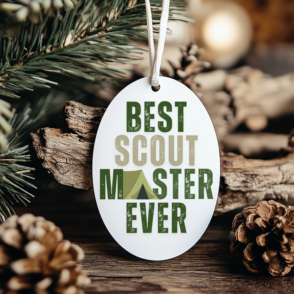 Best Scout Leader or Scout Master Ever Ceramic Ornament – Freckled Blue ...